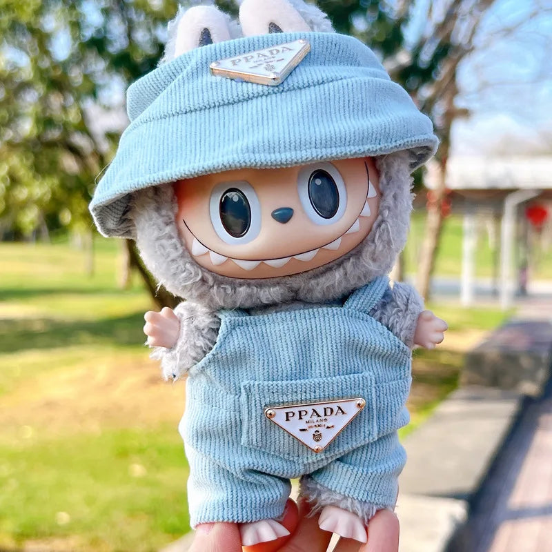 MINISO Labubu Corduroy Doll Outfit Set – Wavy Trend